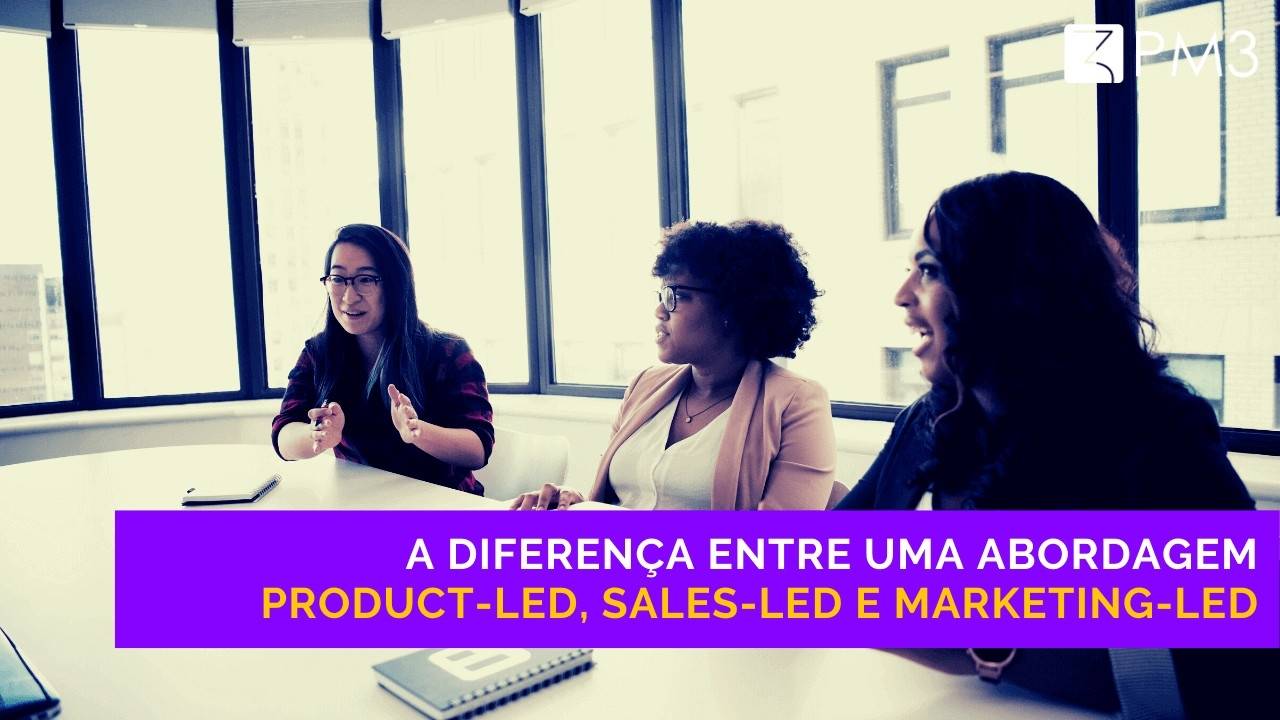 A diferença entre Product-Led, Sales-Led e Marketing-Led