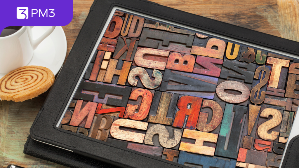 Tipografia: o que é, benefícios, componentes e como aplicar